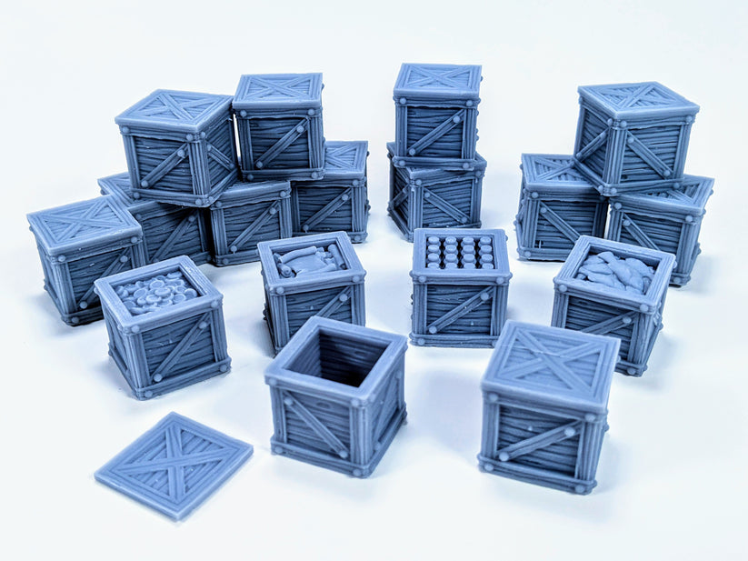 Fantasy Wooden Crates – Custom Miniature Maker