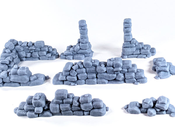 Stone Wall Ruins – Custom Miniature Maker